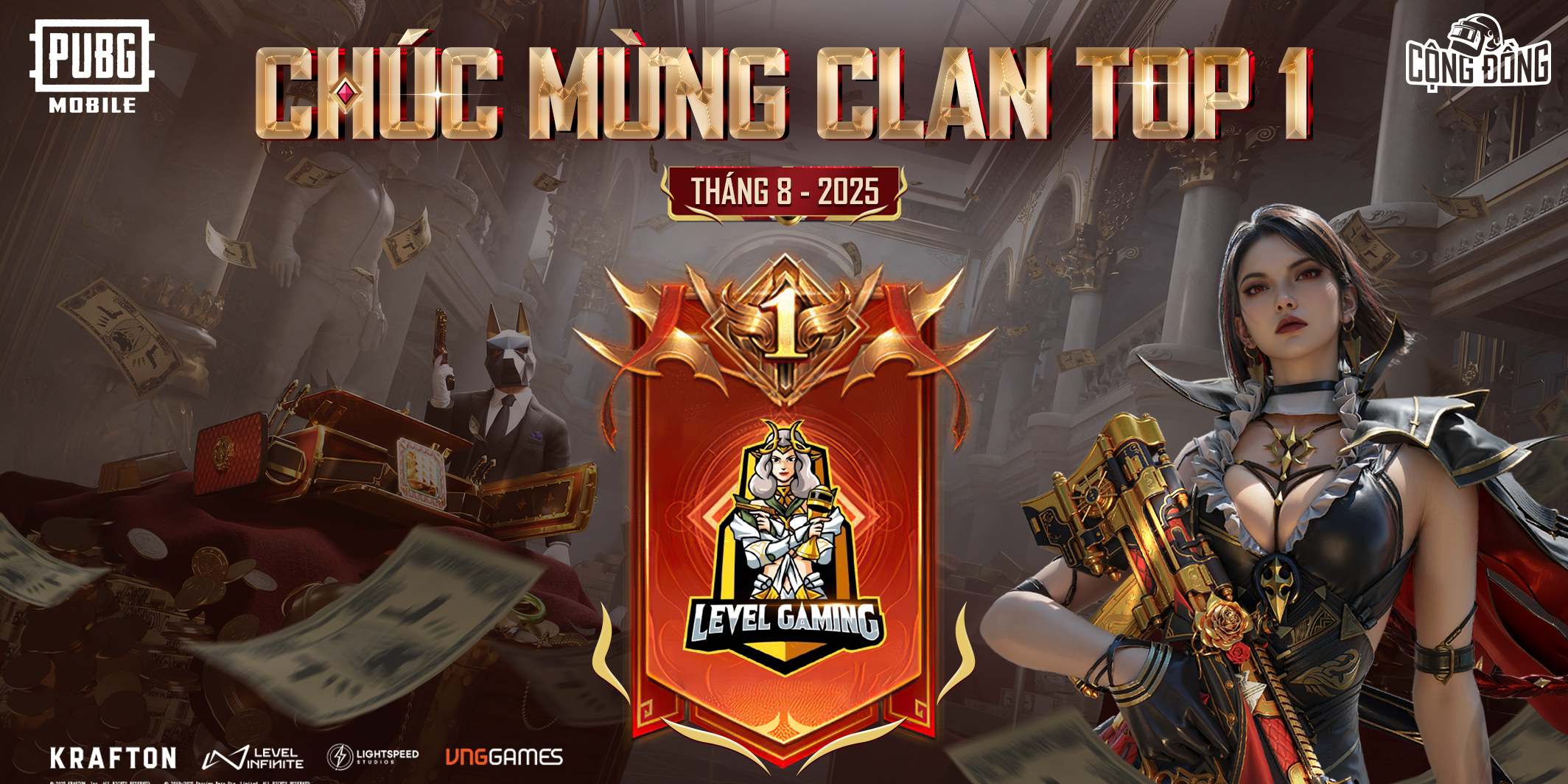 Cộng đồng VNGGames:PUBG Mobile-[PUBGM] BXH TOP CLAN PUBG MOBILE VN THÁNG 08/2025